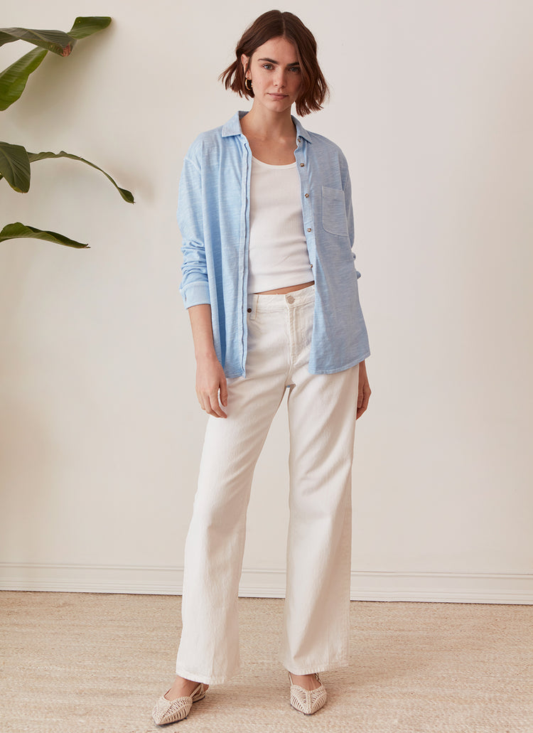 Washed Avery Shirt – Grey State