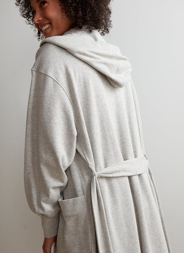 Heathered Reading Robe - Grey State